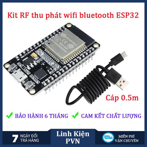 Kit Esp32 Wifi Bluetooth Ch340 Cp2102 30p 30 Chân Kit Thu Phát Iot Shopee Việt Nam