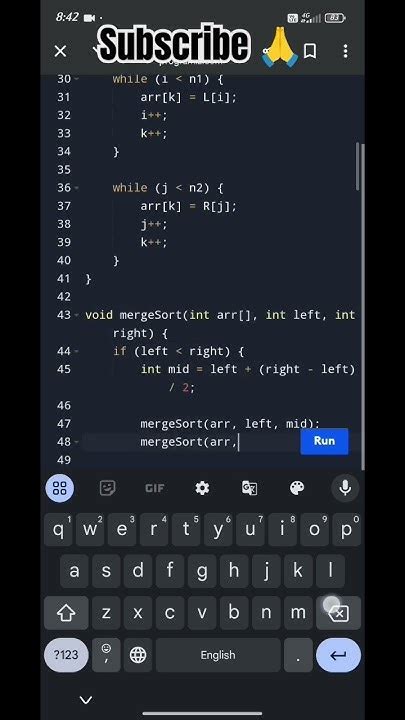 Merge Sort Data Structure In C Programming Language Code Coding Easy Usecomputerprogrammer