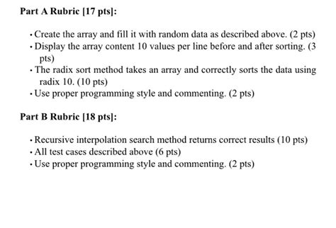 Solved Sorting And Searching Part A Sorting In The First Chegg Com
