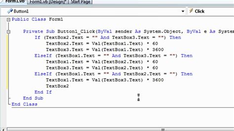Convertidor De Horas A Minutos Y Segundos En Visual Basic 2008 Youtube