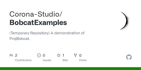 GitHub Corona Studio BobcatExamples Temporary Repository A Demonstration Of ProjBobcat
