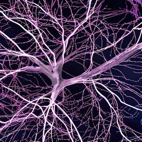 Premium Photo Neuron Cell Network Model Generative Ai