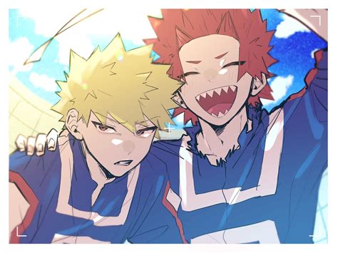 Bakugou Katsuki And Kirishima Eijirou Boku No Hero Academia Drawn By Hane Danbooru