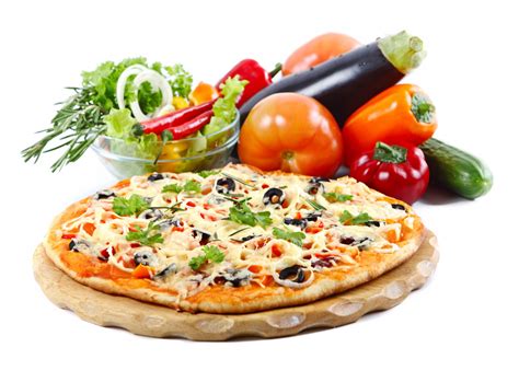 Wallpaper Pizza Vegetables White Background X CoolWallpapers HD
