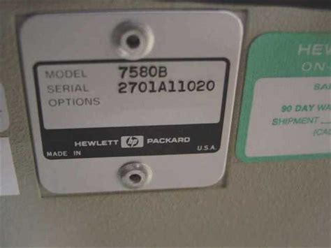 Hp 7580b 24 8 Pen Hewlett Packard Plotter W Stand