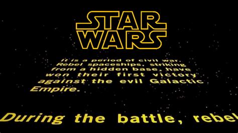 Watch The Original Star Wars Opening Crawl Revenge Of The 5th