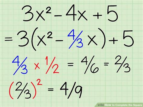 3 Ways To Complete The Square Wikihow