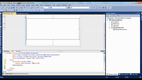 Wpf Tutorials 5 Uniform Grid Control Layout Control Youtube