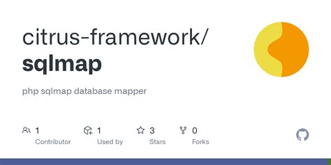 Github Citrus Frameworksqlmap Php Sqlmap Database Mapper