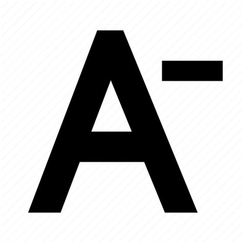 Decrease Font Smaller Icon Download On Iconfinder