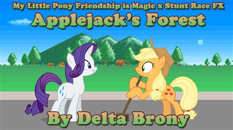 [mlp Fim X Stunt Race Fx] Applejacks Forest By Dashiemlpfim On Deviantart