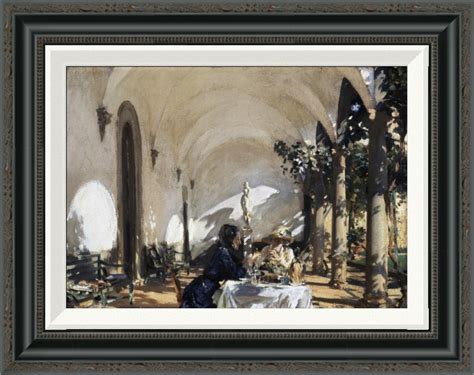 Vault W Artwork Breakfast In The Loggia By John Singer Sargent Framed
