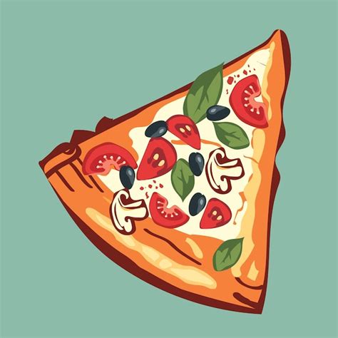 Premium Vector Delicious Pizza Illustrator Vector Art