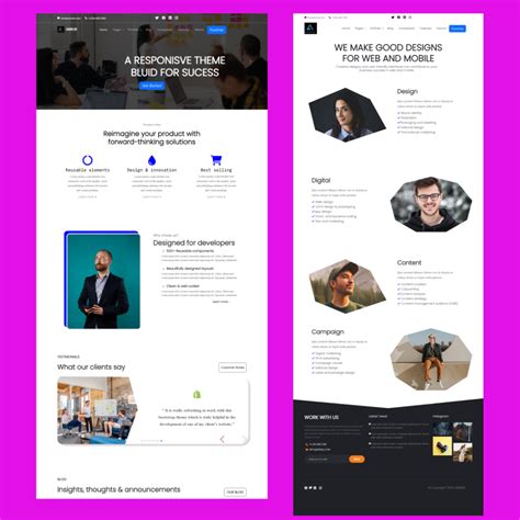 html bootstrap5 website template