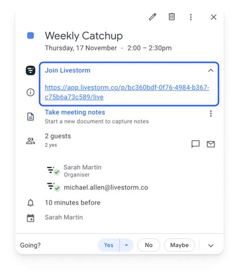 Create Your Event In Google Calendar Documentation Livestorm