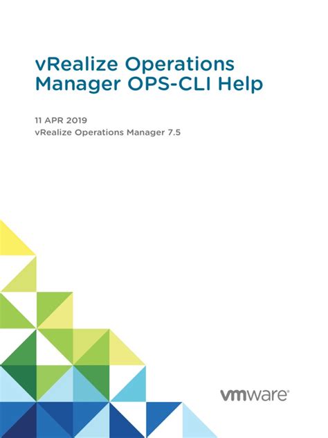 Vrealize Operations Manager 75 Cli Guide Pdf Command Line Interface