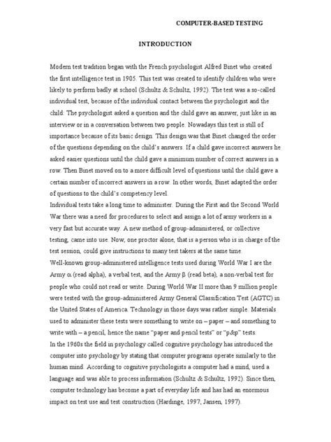 Computer Based Testing Pdf Pdf