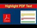 How To Highlight Text Of PDF Document In Acrobat Pro DC The Graphic Home