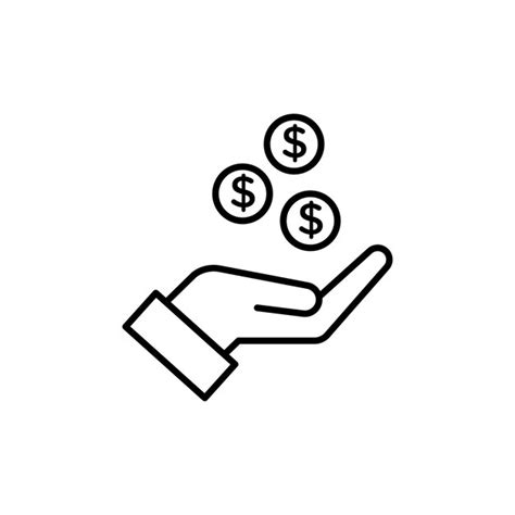 Premium Vector Revenue Line Icon Isolated On White Background