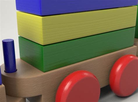 나무 기차 장난감 3d 모델 22 Unknown Fbx Lxo Obj Free3d