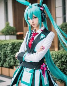 Male Hatsune Miku Cosplay Fancy Dress Face Swap Id