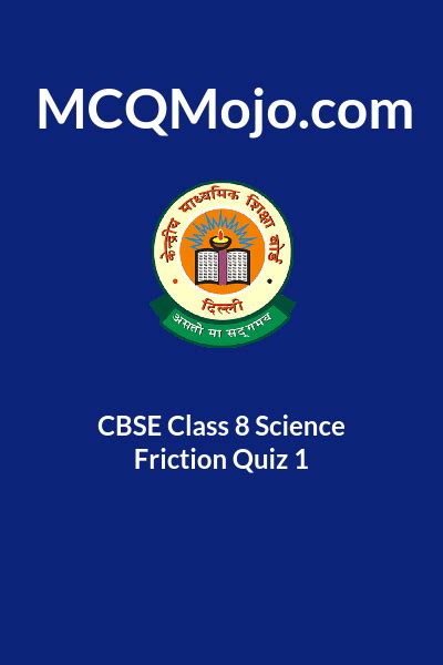 CBSE Class Science Friction Quiz