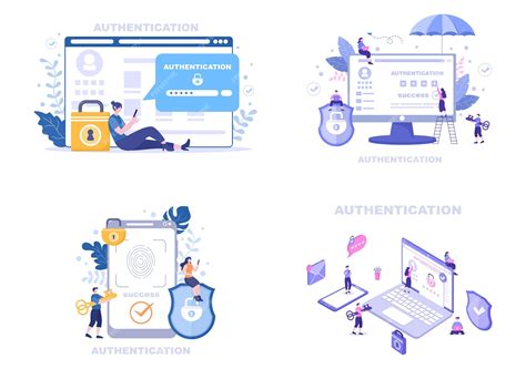 Premium Vector Authentication Security Flat