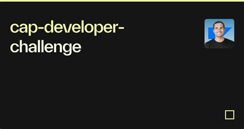 Cap Developer Challenge Codesandbox