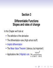 Calc Froyland Annotated To Mar Pdf Section Differentiable Functions Slopes And