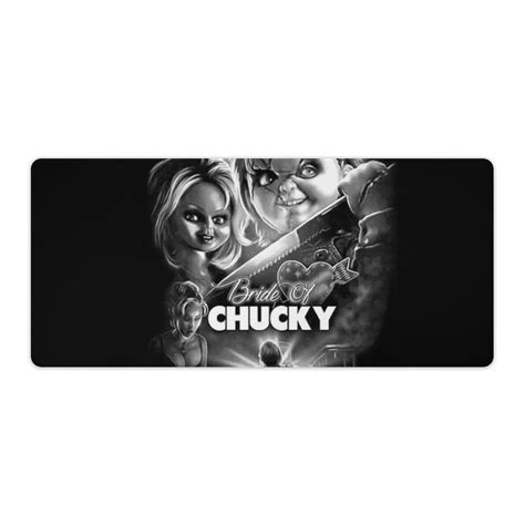 Bride Of Chucky Extended Gaming Mouse Pad No Sliped Large Desk Mat Stitched Edge Keyboard Mat