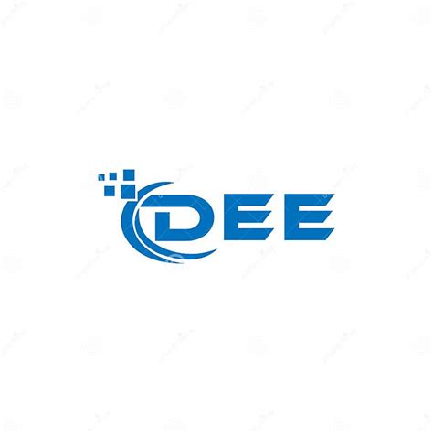 Dee Letter Logo Design On White Background Dee Creative Initials