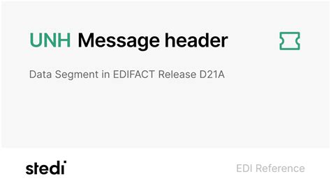 Edifact Edi Unh Message Header Stedi