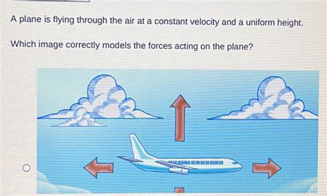 solved a plane is flying through the air at a constant velocity and a