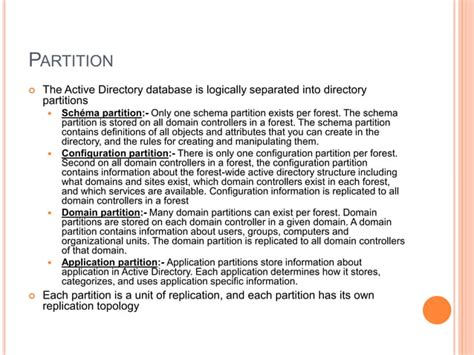 Active Directory Component Pptx Databases Computer Software And Applications