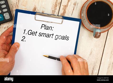 Smart Goal Setting Concept Handwriting Hi Res Stock Photography And Images Alamy