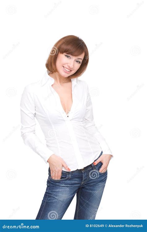 Retrato De Una Muchacha Hermosa Imagen De Archivo Imagen De Ocio Coqueteo