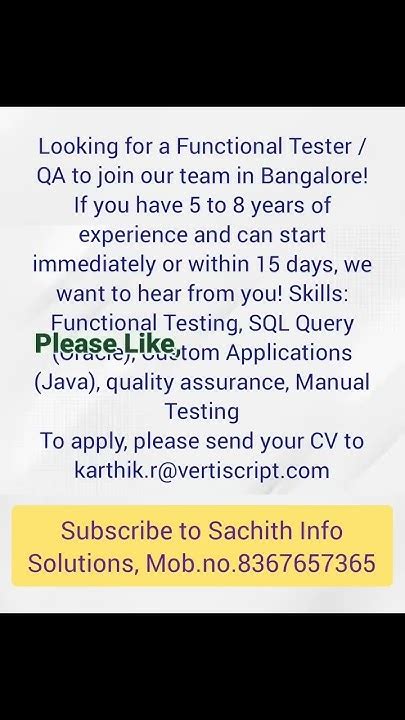Looking For Functional Tester Qa Testingjobs Qa Functionaltesting