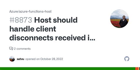 Host Should Handle Client Disconnects Received In Frontend When Functions Are Executing · Issue