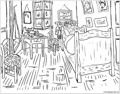 Van Gogh Coloring Pages Free