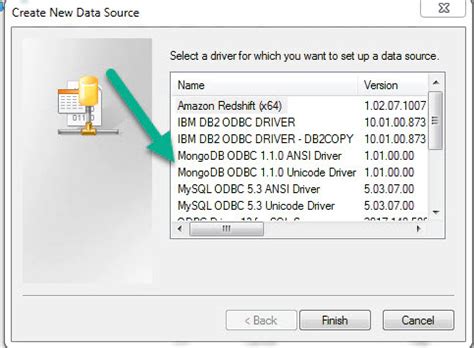How to connect to MongoDB from DataStage using ODBC