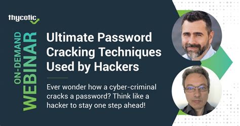 Thycotic On Linkedin Ultimate Password Cracking Techniques Used By Hackers