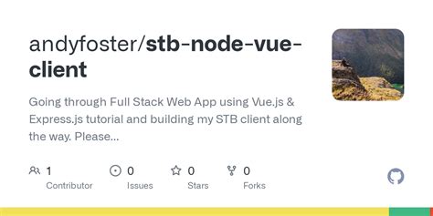 Github Andyfosterstb Node Vue Client Going Through Full Stack Web