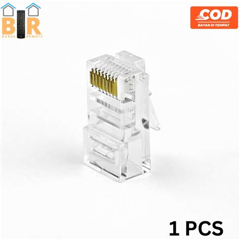 Jual Connector Socket Jack Rj Kabel Utp Tenda Rj Cat Lan Konektor Penghubung Ethernet