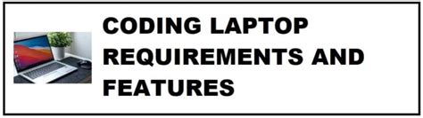 Coding Laptop PC Requirements In The Minimum Needed