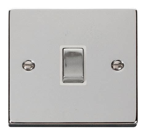 Double Pole DP Plate Switch A VPCH WH Click Deco Powersaver Electrical Security Distributors
