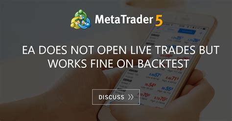 Ea Does Not Open Live Trades But Works Fine On Backtest Trading