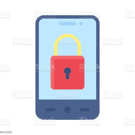 Security App Icon Mobile Application Vector Illustration Stock