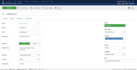 J3xadding Custom Fieldsmedia Field Joomla Documentation
