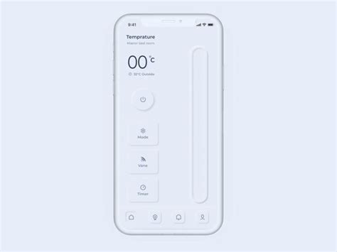 Neumorphism Soft UI Design For AC App UI Animation