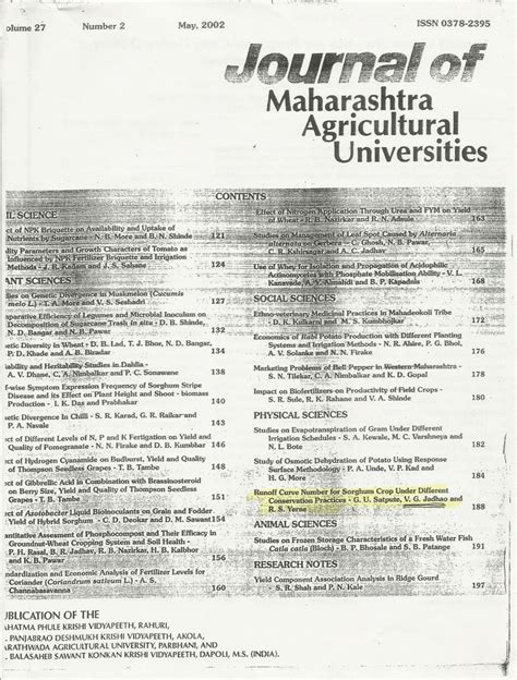 Pdf Estimation Of Surface Runoff From Agricultural Watershed Using